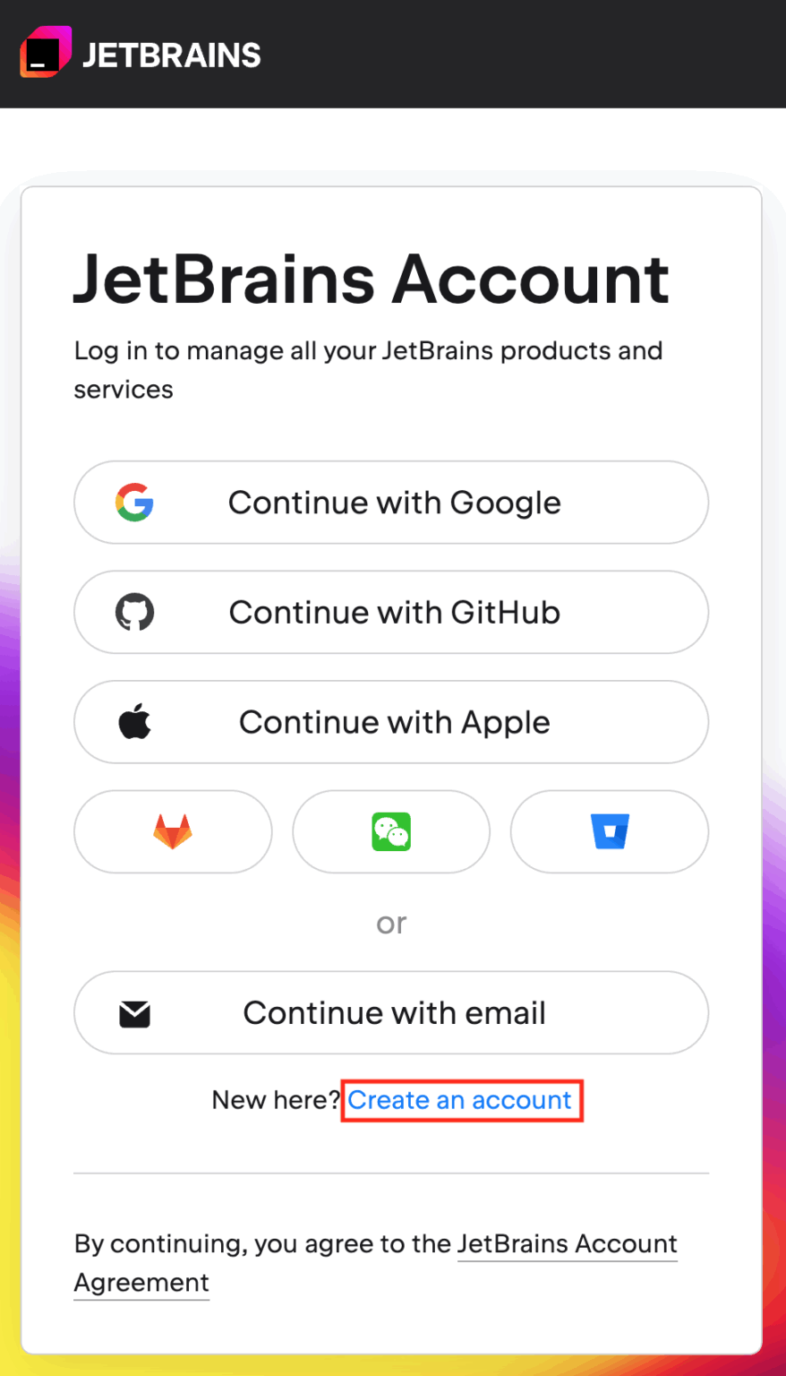JetBrainsアカウントの作成方法 - 株式会社サムライズム